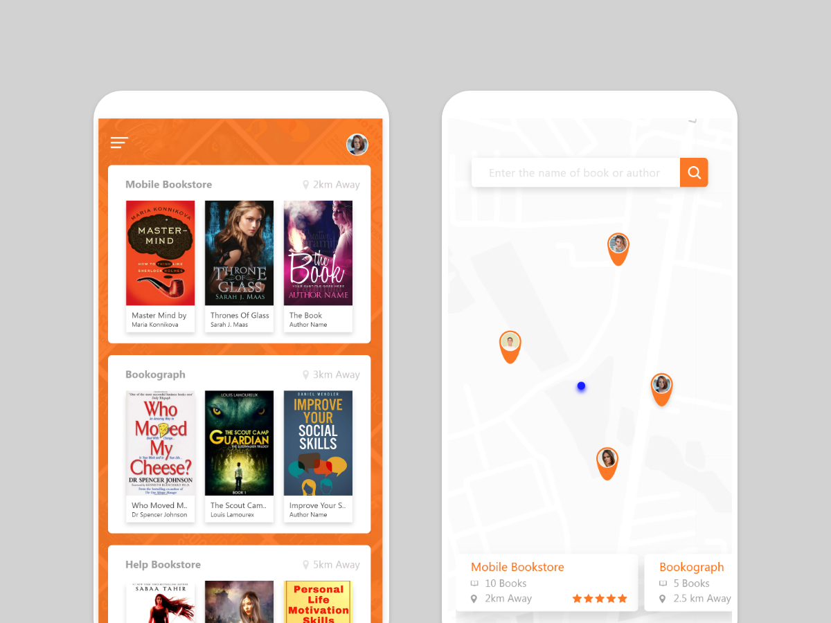 Book Sharing AppUI .xd素材下载 - 爱果果